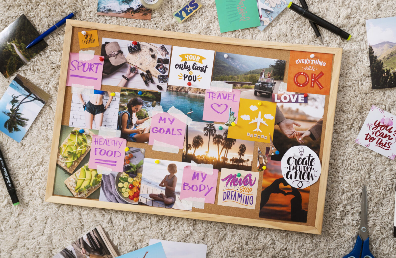 Vision Board – Ziele aufkleben statt Vorsätze aufschieben